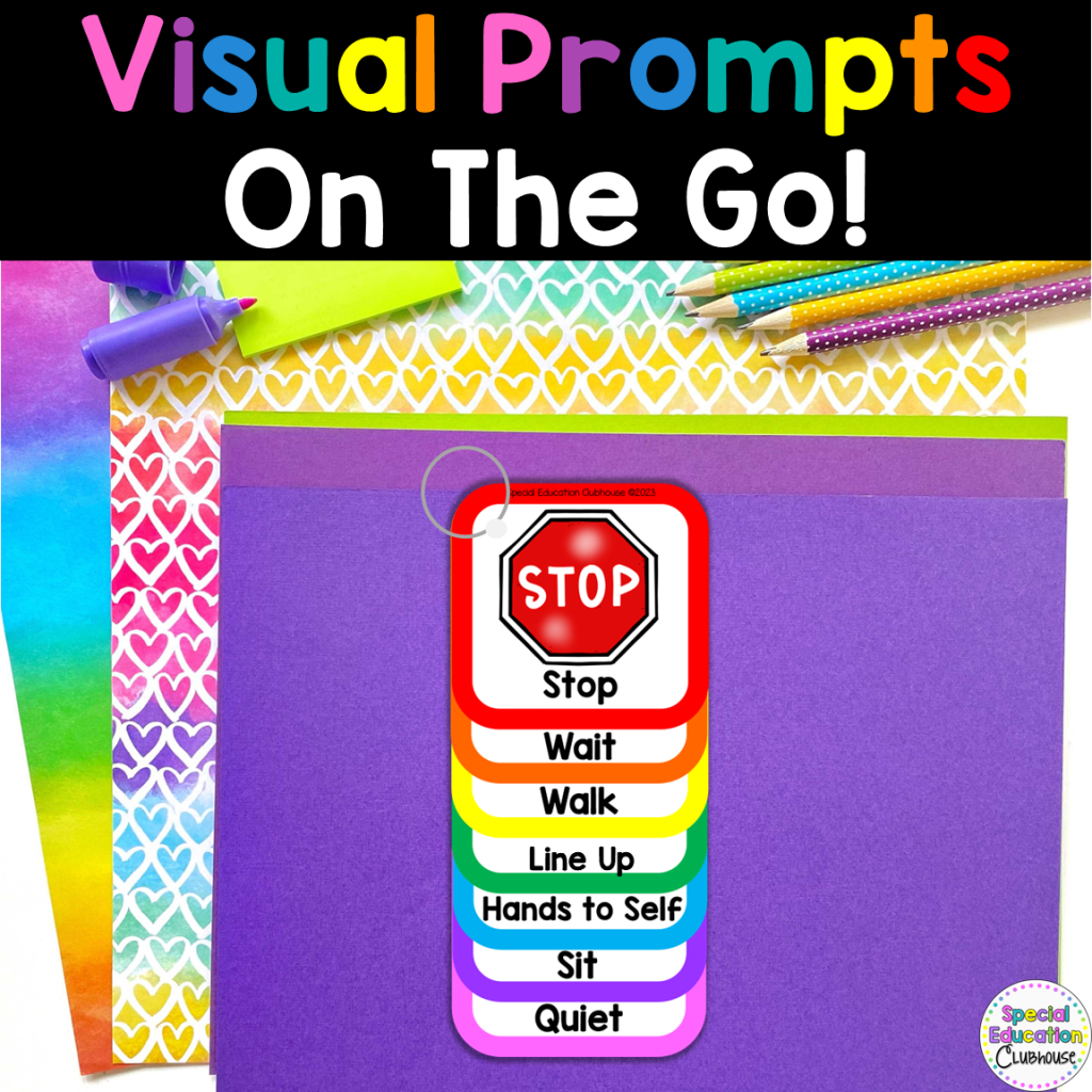 Visual Prompts on the Go - Special Education Clubhouse